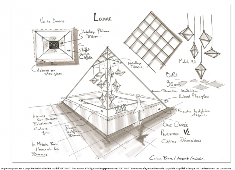 30 year anniversary of the Louvre Pyramid - Options Décoration